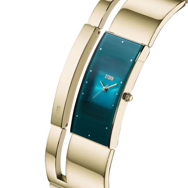 Women's STORM Watch ALVARA GOLD TEAL (47343/GD/T) - StormWatches.com ...