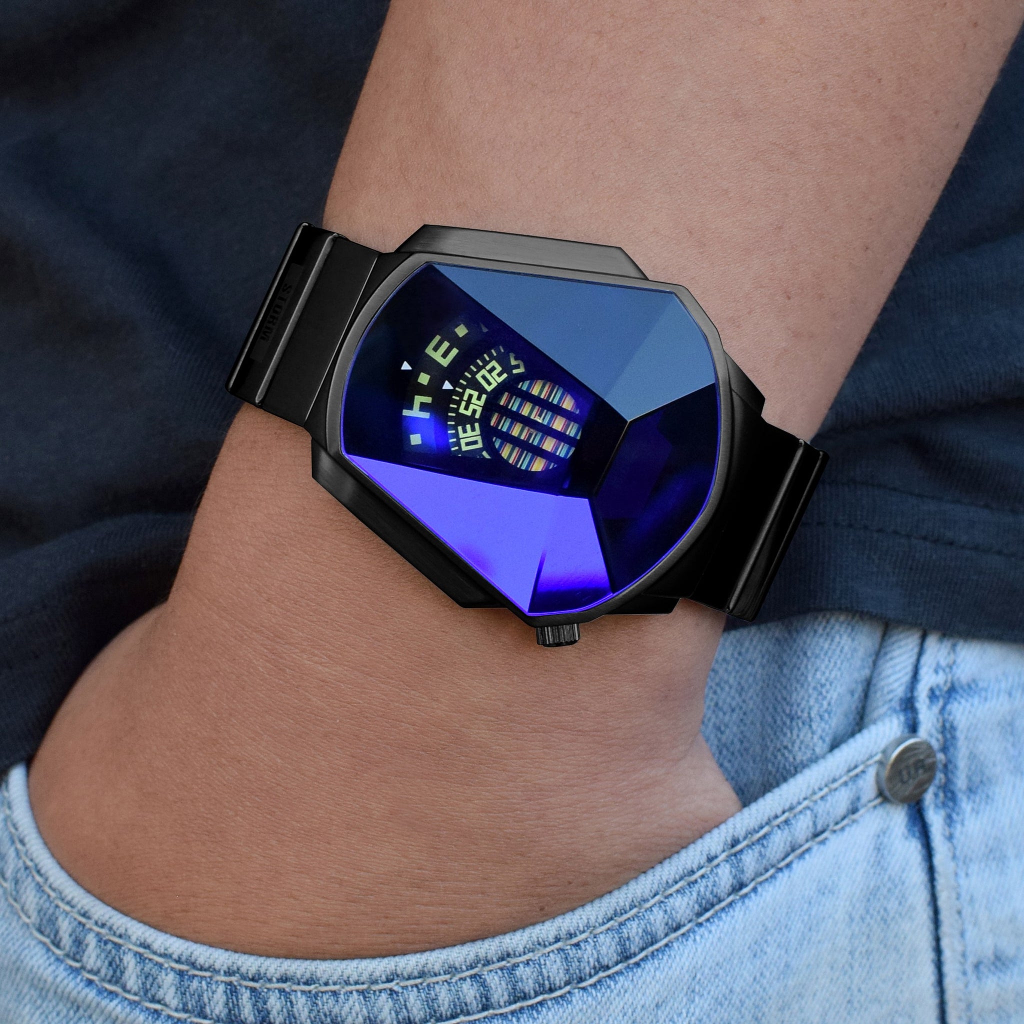 Men's STORM Darth Lazer Blue Watch (47001/B) - StormWatches.com – STORM ...