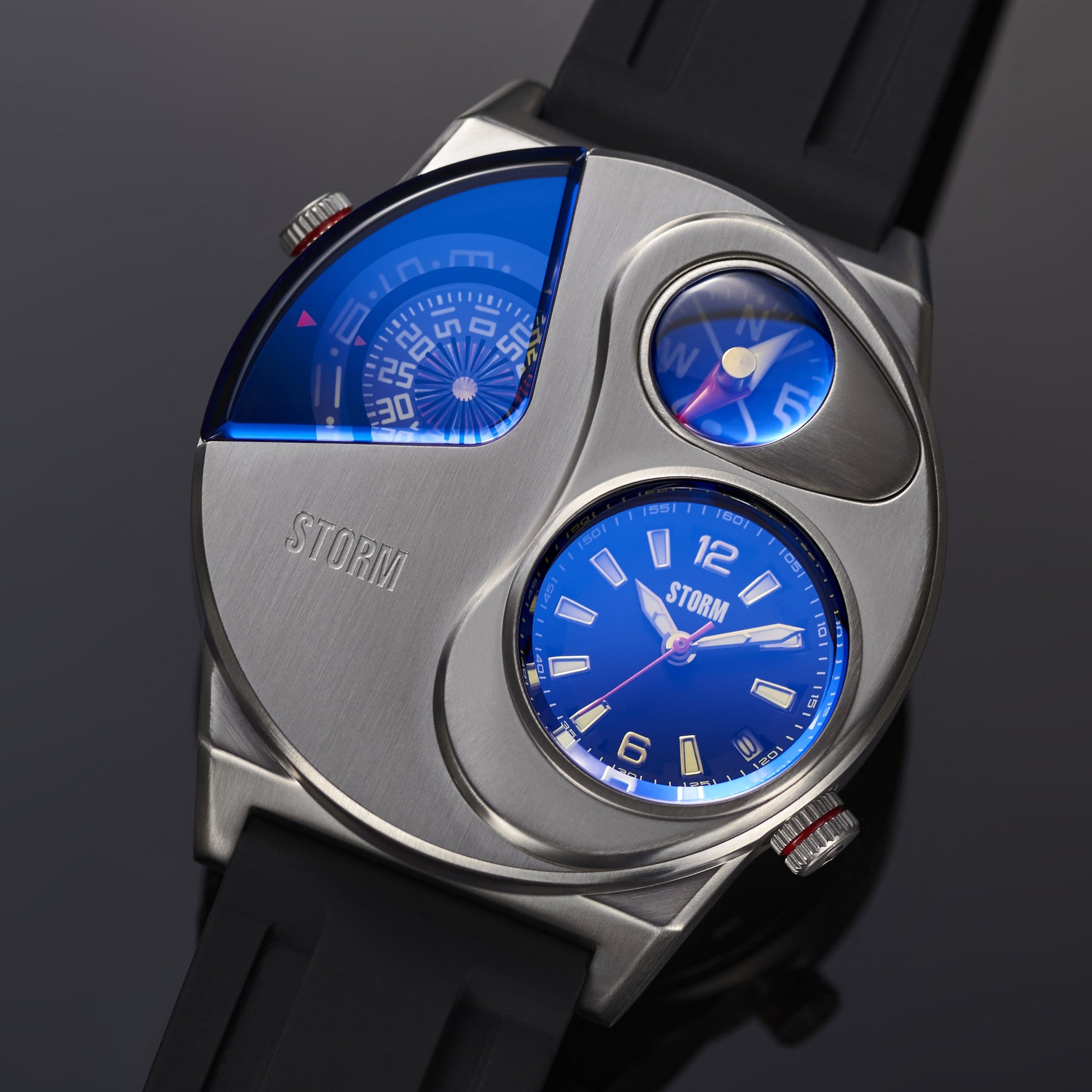 Men's STORM Watch NAVITREK RUBBER LAZER BLUE (47538/LB) - StormWatches ...