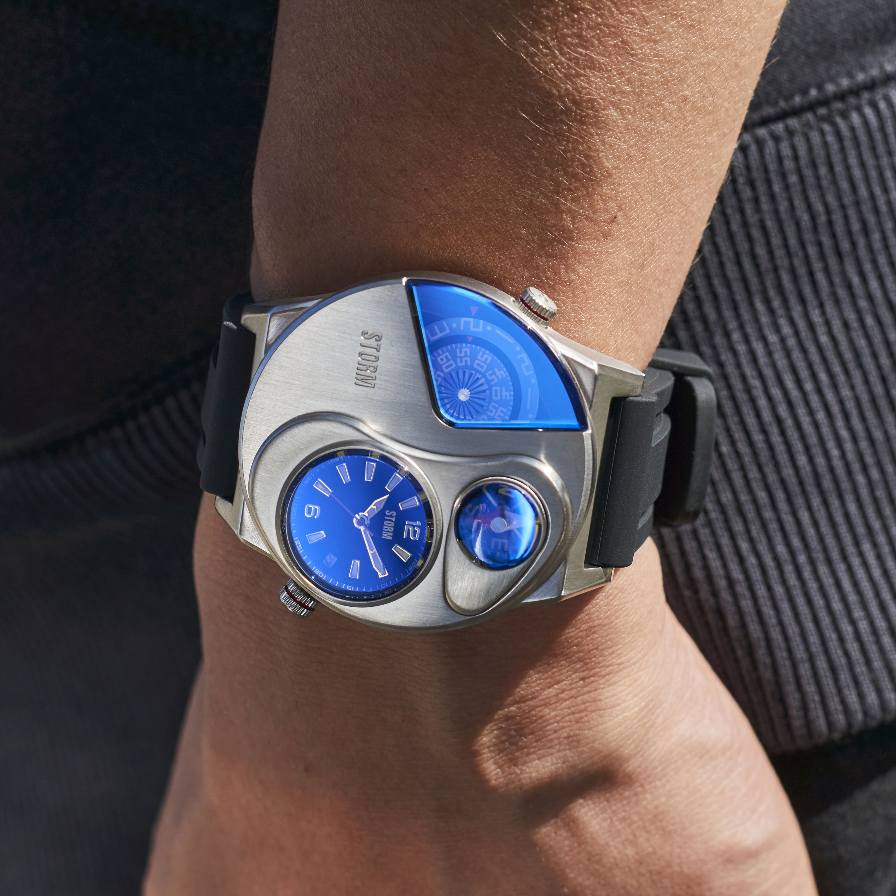 Men's STORM Watch NAVITREK RUBBER LAZER BLUE (47538/LB) - StormWatches ...
