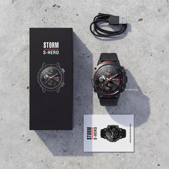 Men's STORM Watch S-HERO SMART WATCH BLACK (47535/BK) - StormWatches ...