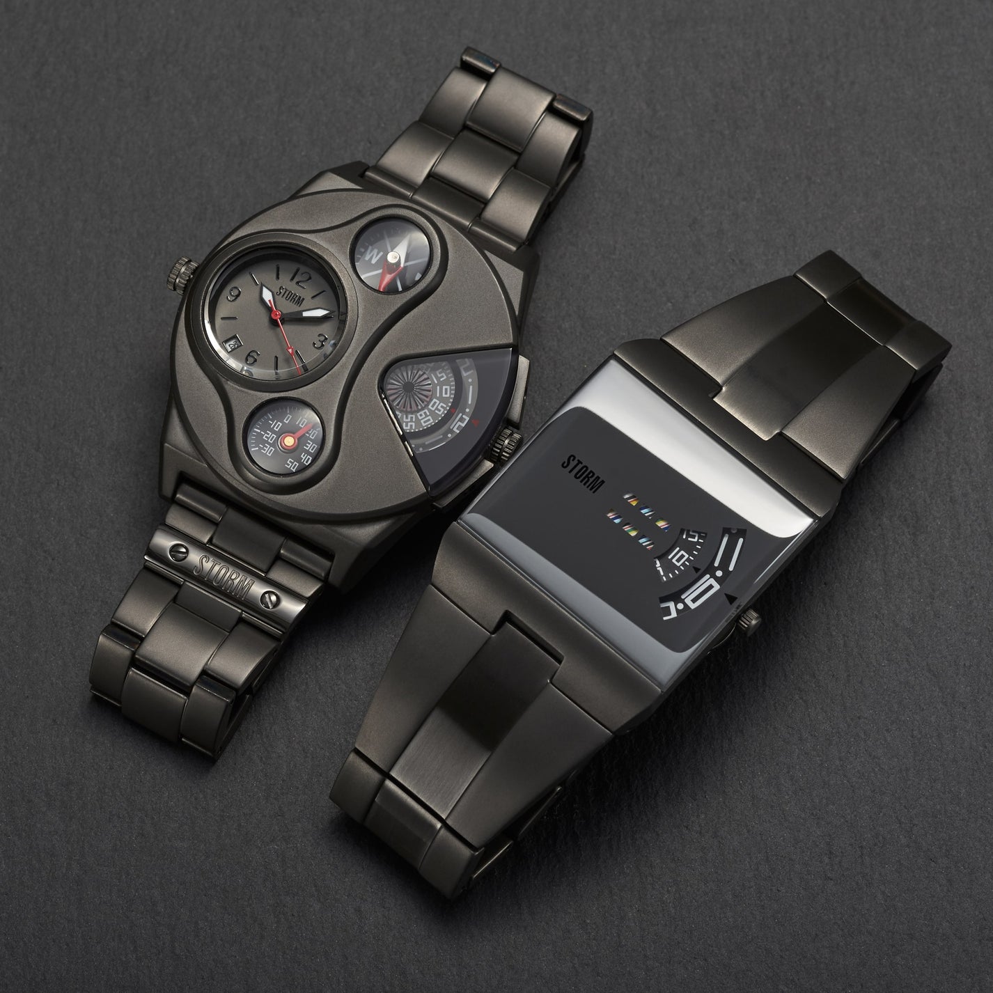 Men's STORM V2 Navigator IP Matt Grey Watch (47246/IP/GY ...