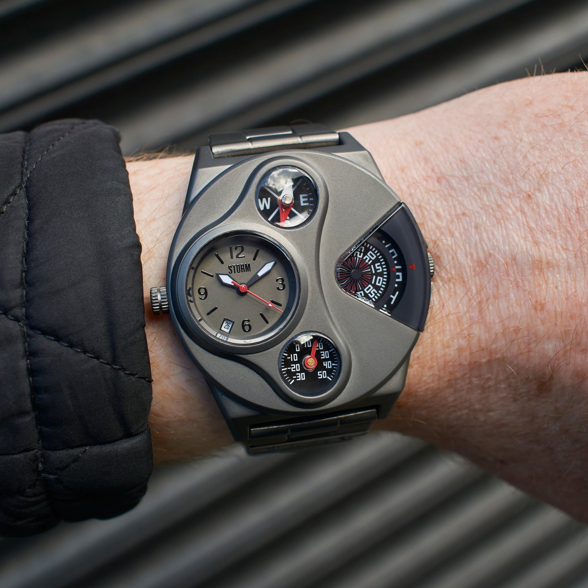 Men's STORM V2 Navigator IP Matt Grey Watch (47246/IP/GY ...