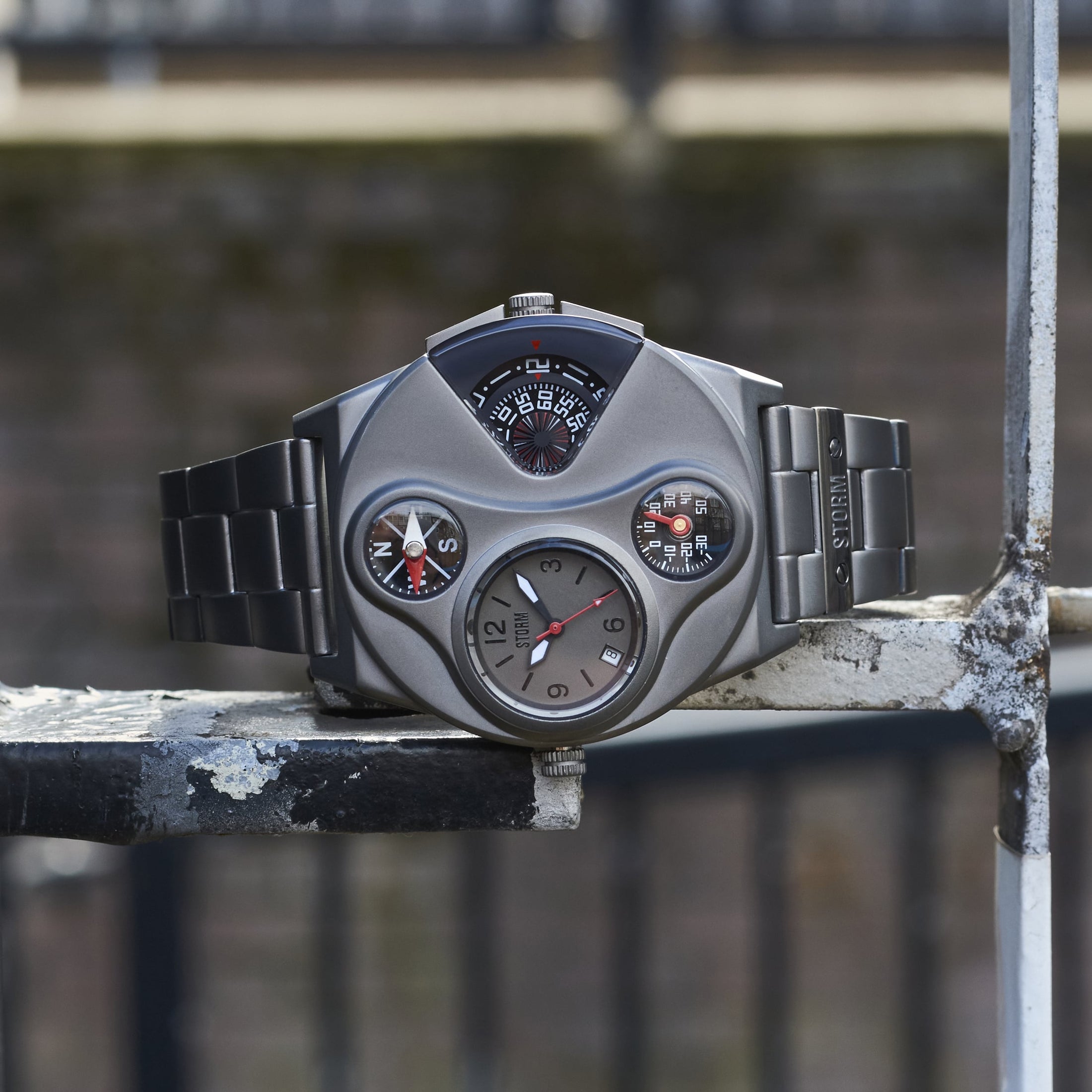 Men's STORM V2 Navigator IP Matt Grey Watch (47246/IP/GY ...